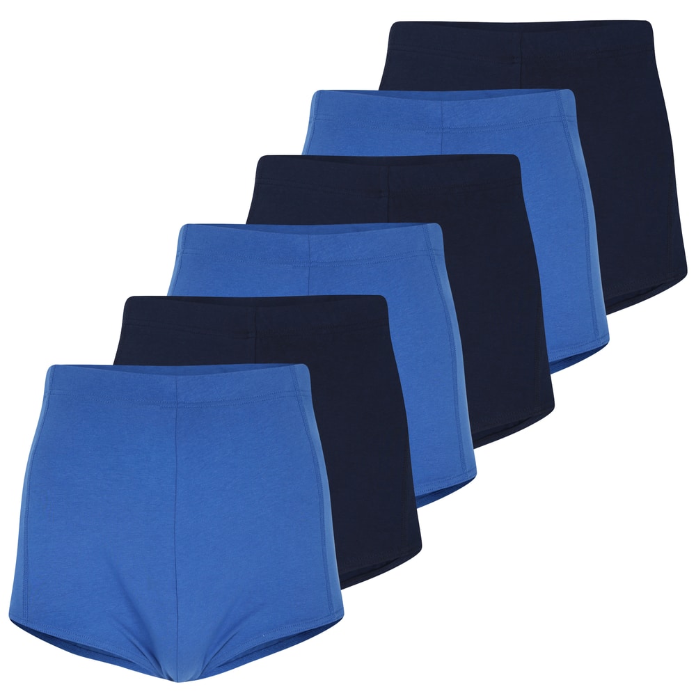 Bigdude 6 Pack High Rise Briefs Navy/Deep Blue | BigDude