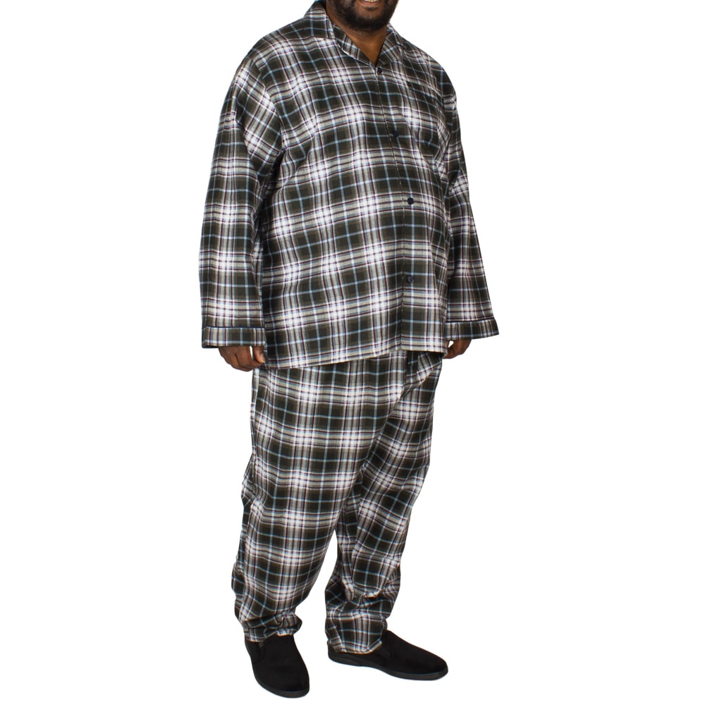 King's Club Red/Blue Plaid Pyjamas Set | BigDude