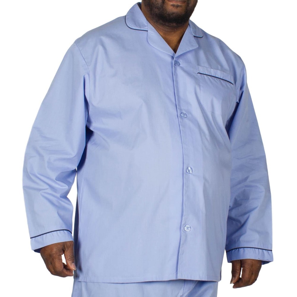 Kings Club Plain Pyjamas Set Light Blue | BigDude